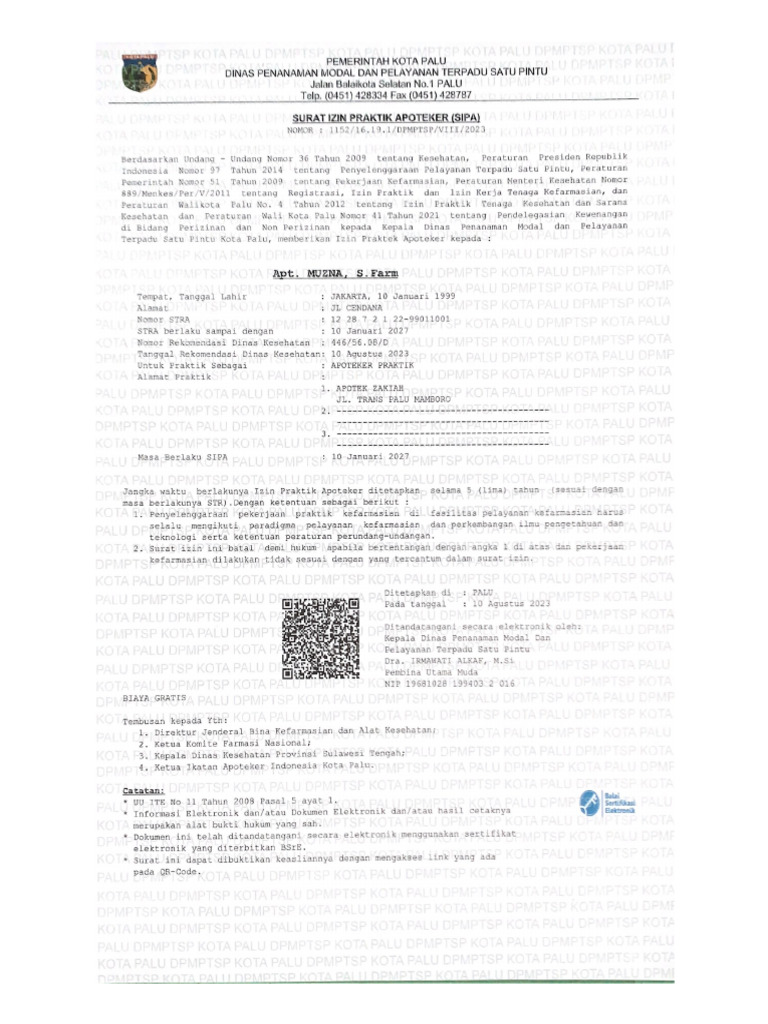 SIPA Apotek Zakiah | PDF
