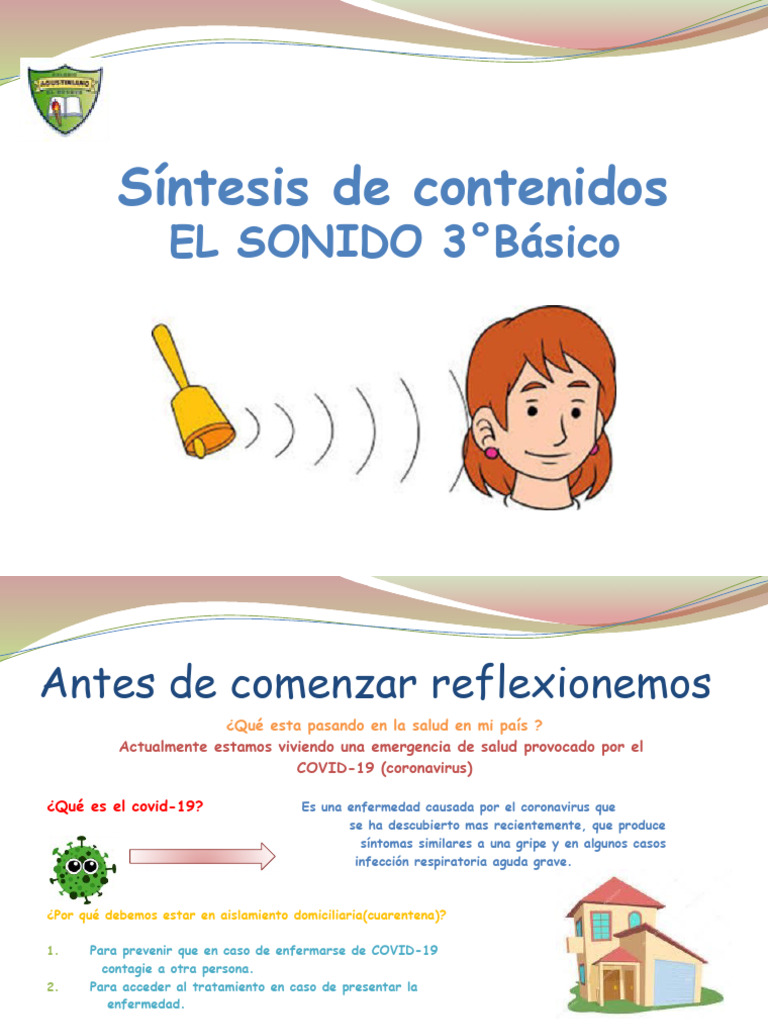 Ciencias Actividad Repaso SONIDO | PDF | Sonido | ruido