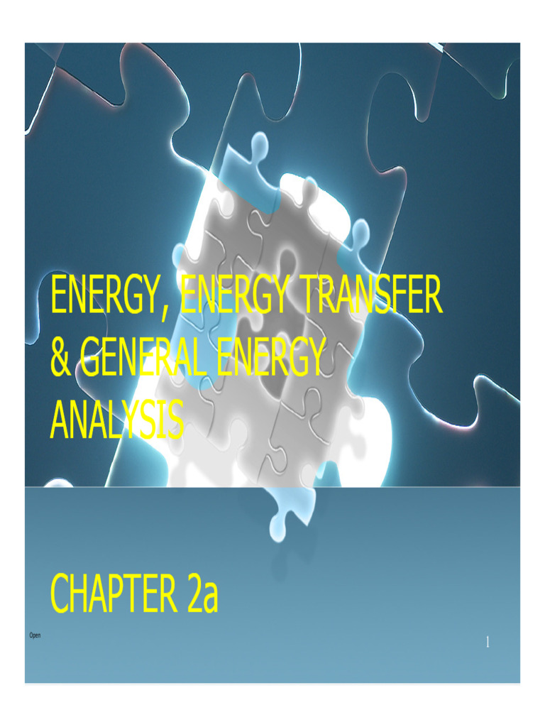Energy, Energy Transfer & General Energy Analysis Energy, Energy ...
