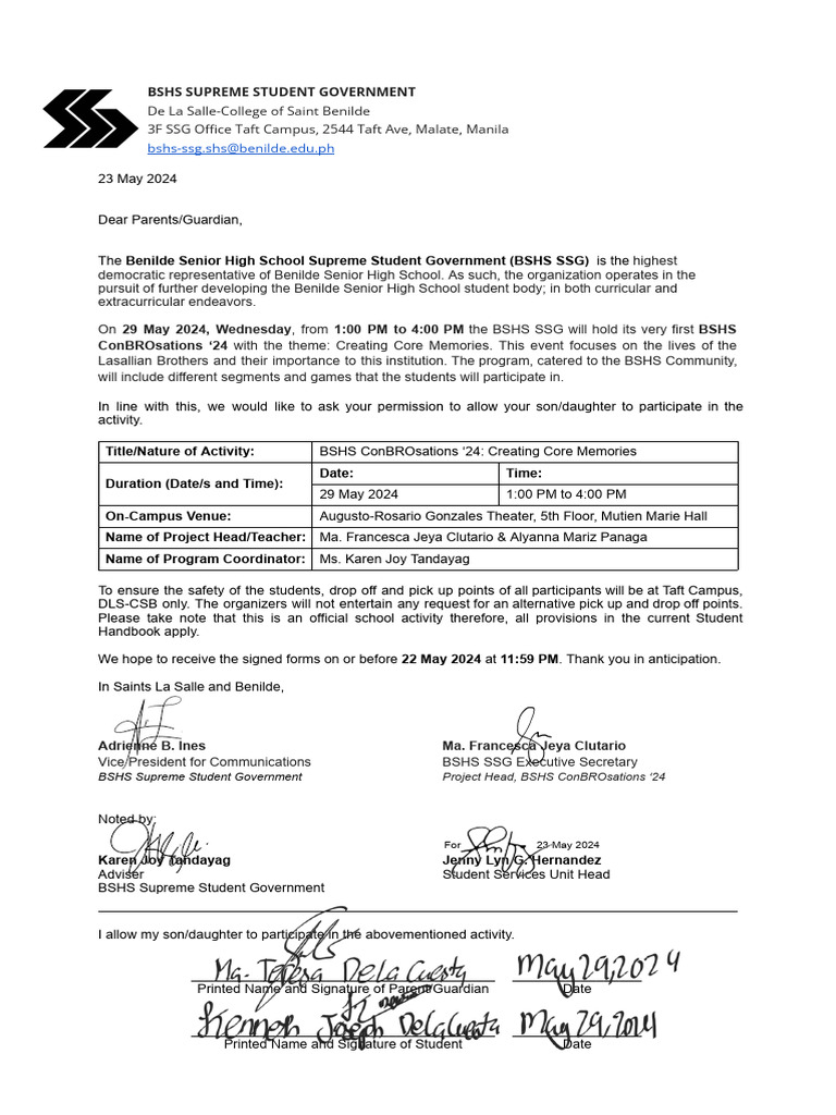 UNSIGNED ConBROsations 24 LAST NAME First Name Consent Form | PDF ...