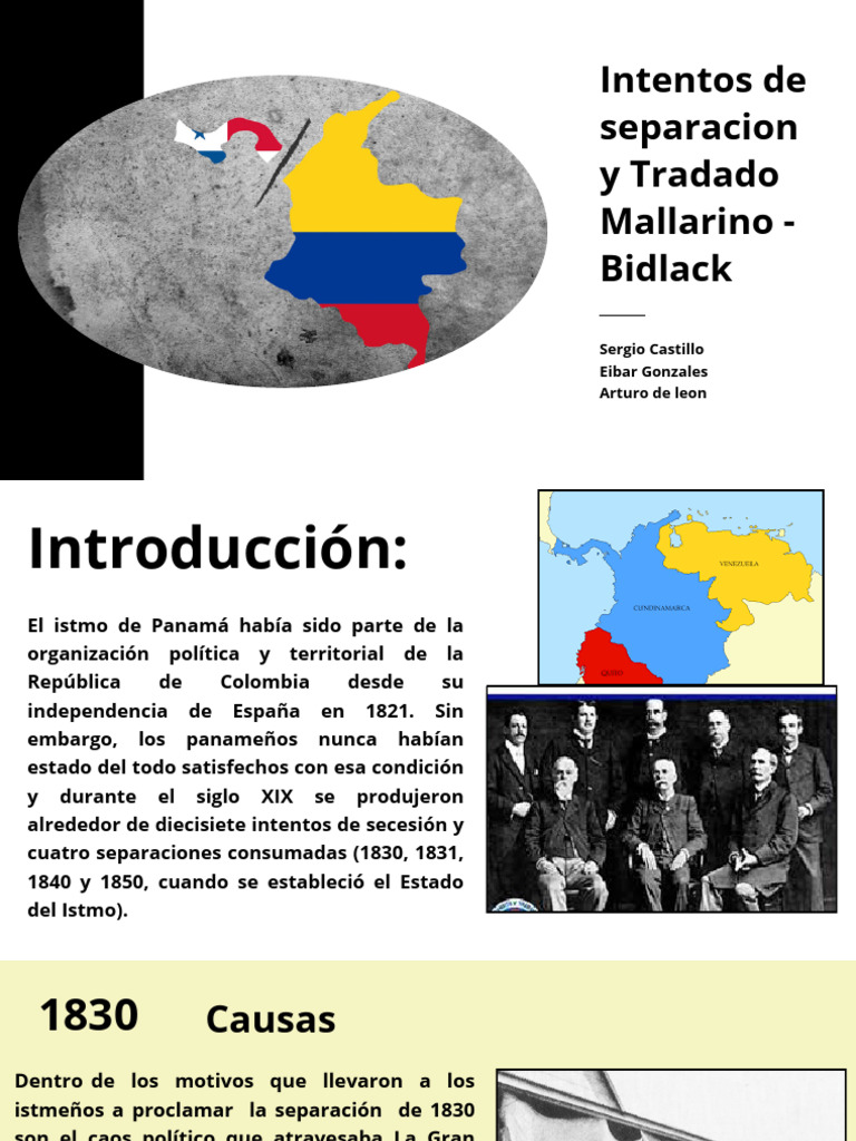 Intentos de Separacion y Tradado Mallarino - Bidlack | PDF | Panamá