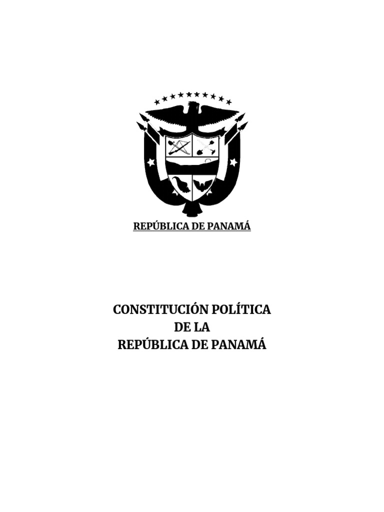 (PA) Constitucion Politica de La Republica de Panamá | PDF | Legislador ...