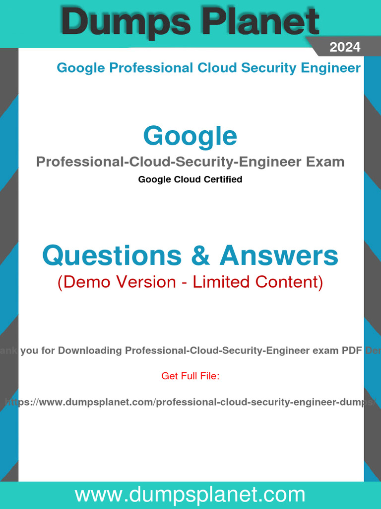 Professional Cloud Security Engineer Demo | PDF | Cloud Computing ...