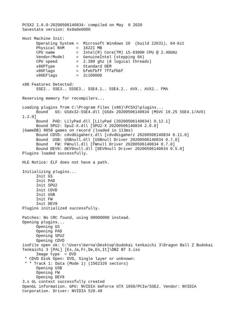 Emu Log | PDF | Computer Science | Operating System Technology