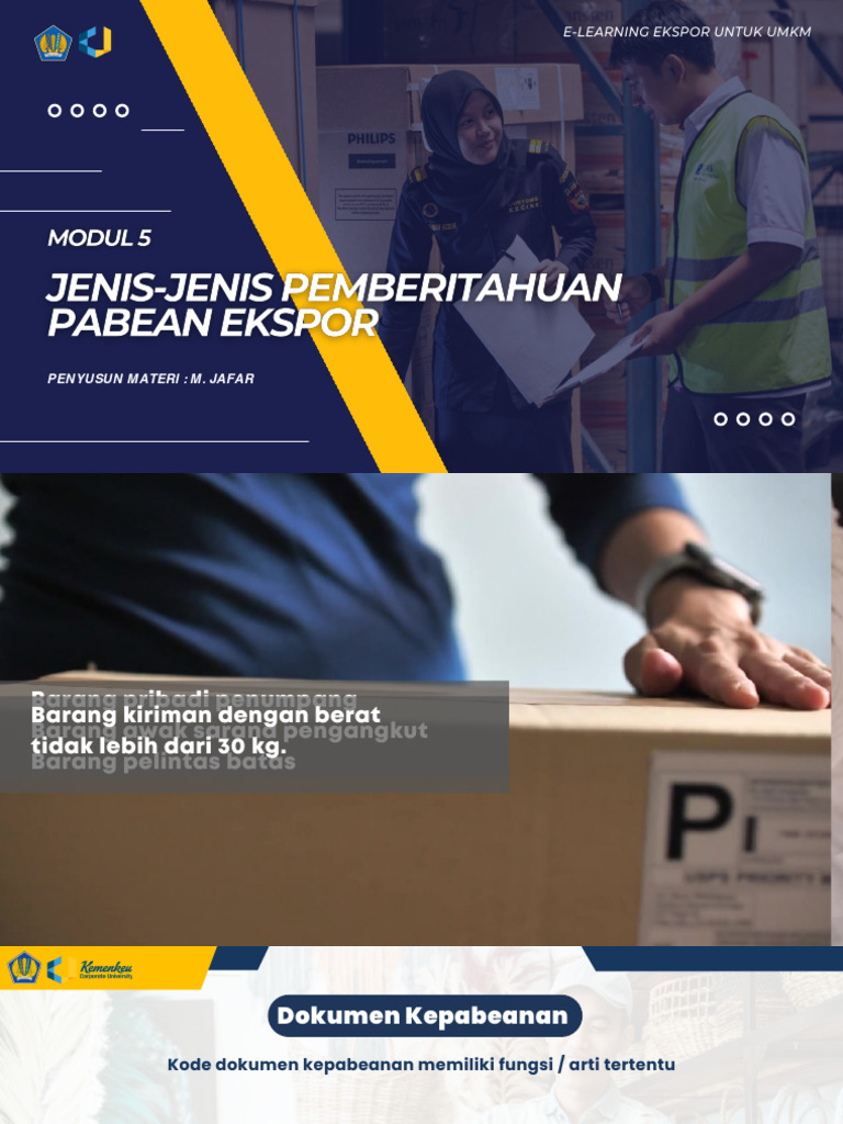 05 Jenis Pemberitahuan Pabean Ekspor | PDF