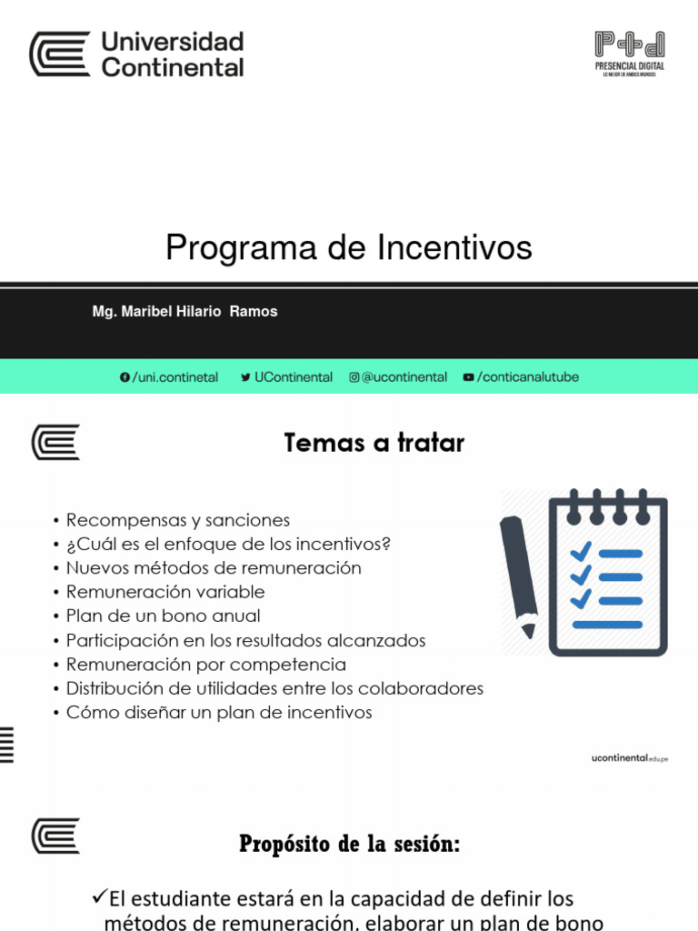 Semana 06 - Programa de Incentivos y Capacitación | PDF | Business | Salario