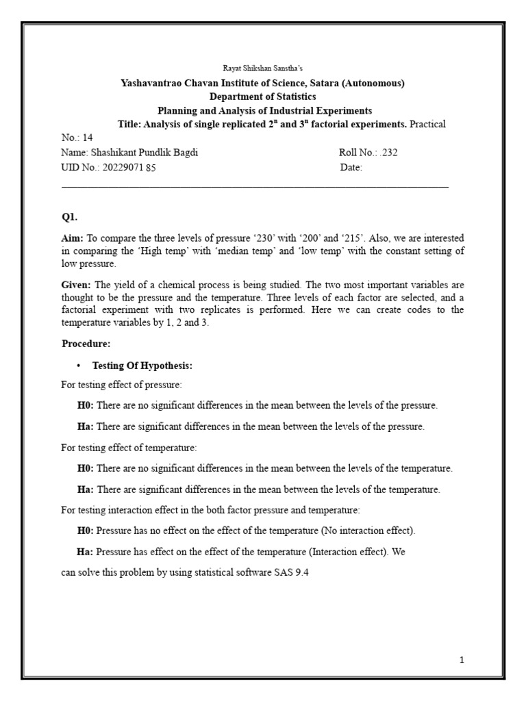 Planning Practical 2 | PDF | Scientific Method | Statistics
