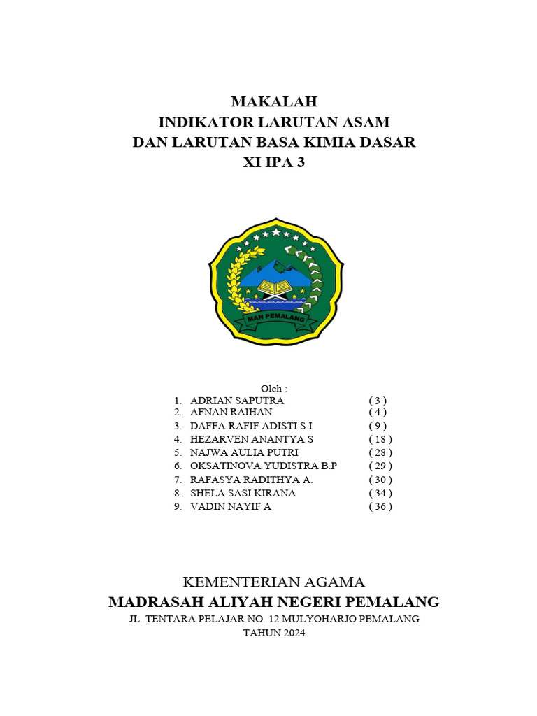 Indikator Alami Asam Basa | PDF | Memasak, Makanan, & Anggur