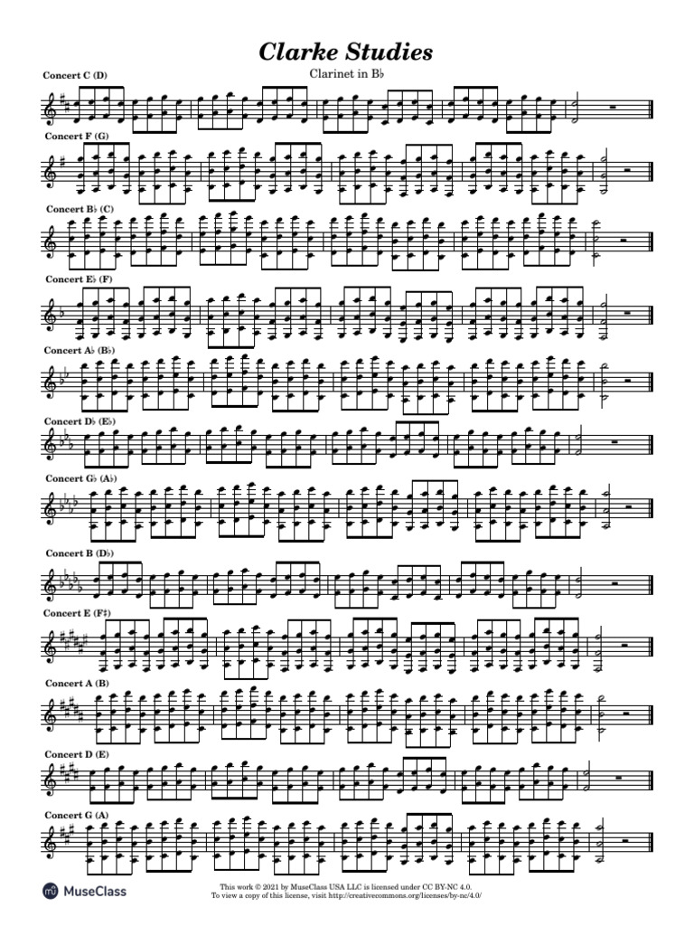 Clarke Studies For Clarinet | PDF