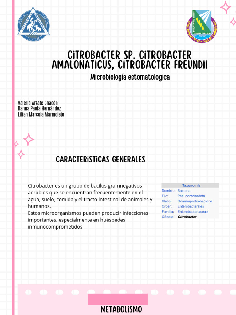 Características y enfermedades de Citrobacter | PDF | Ciencia y ...