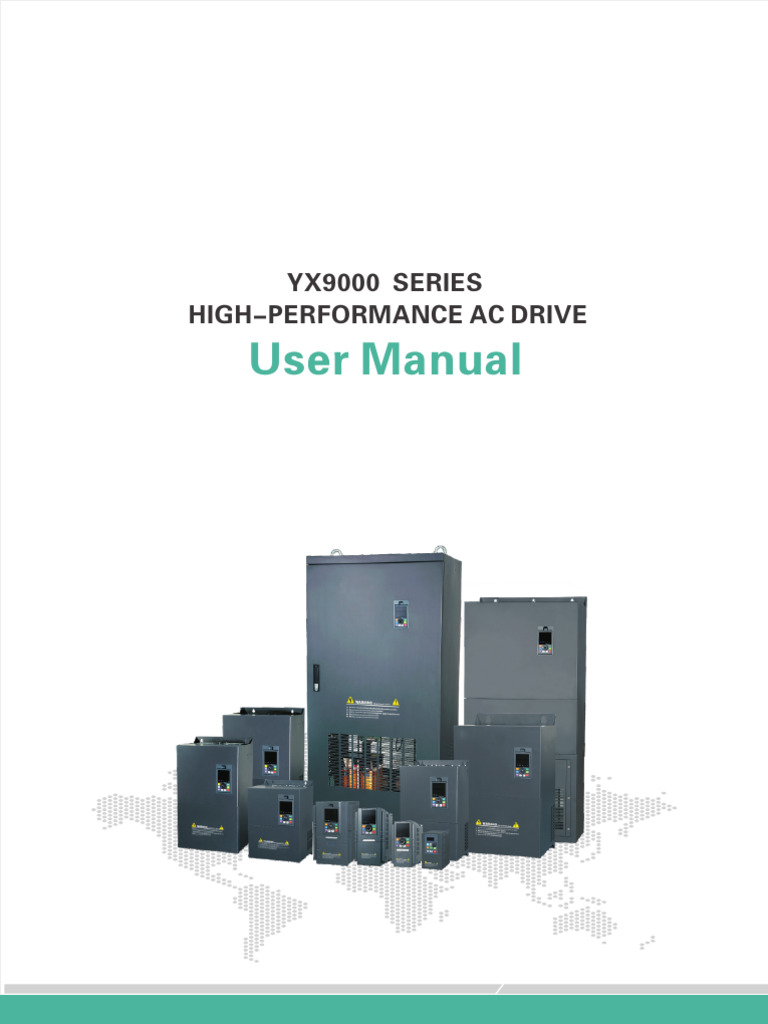 YX9000 SERIES HIGH-PERFORMANCE AC DRIVE User Manual (001-023) | PDF | Power Inverter | Capacitor