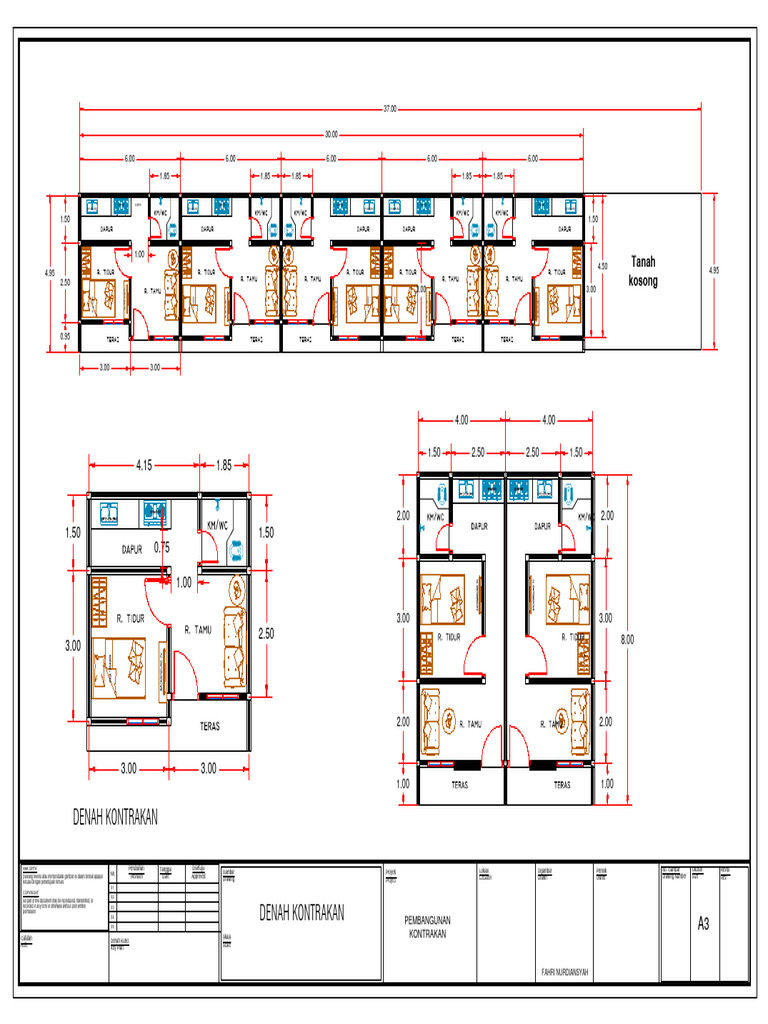 Denah Kontrakan | Download Free PDF | Freedom Of Expression Law ...
