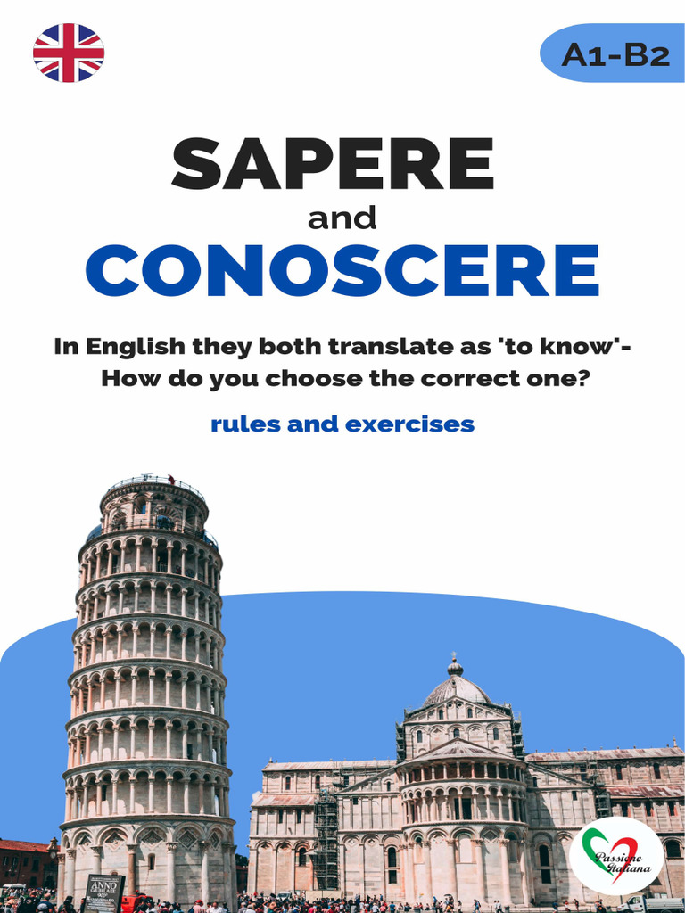 Conoscere o Sapere - Compressed U9b1hr | PDF | Grammar | Linguistics