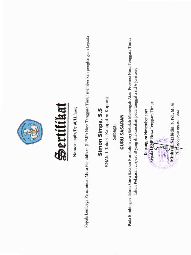 Sertifikat Guru Sasaran 2017 Pdf