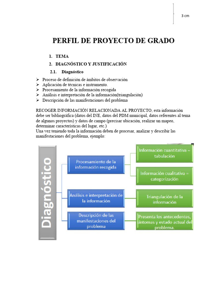 Guia Perfil PROYECTO DE GRADO | PDF | Conocimiento | Verbo