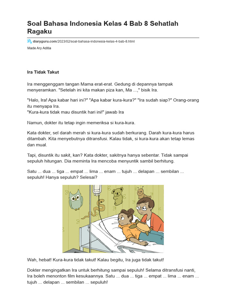 KELAS 4_SOAL BAB 8 (Senin, 20 Mei 2024) | PDF