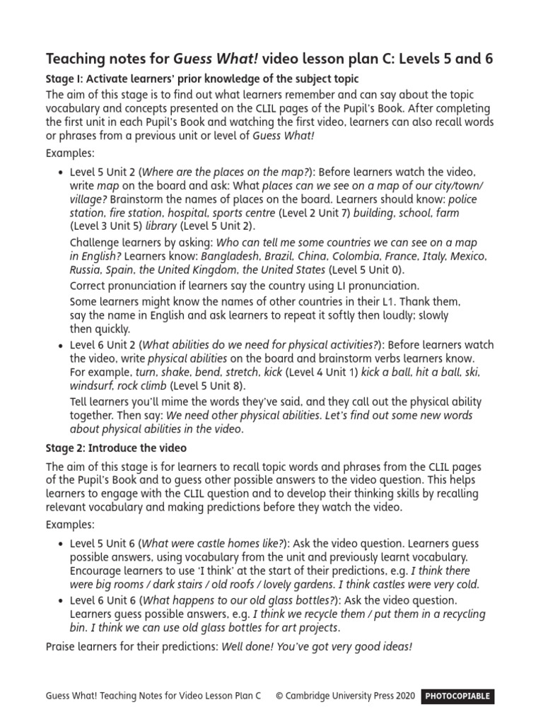 Guess What - 6 - AE - CLIL Worksheets Teaching Guide | PDF | Planets ...