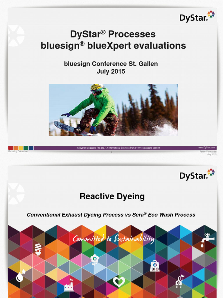 DyStar Blue Sign | PDF | Sodium Carbonate | Dyeing
