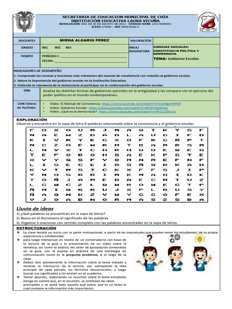 Octavo Sociales Taller Uno 2024 | PDF | Democracia | Ideologías políticas