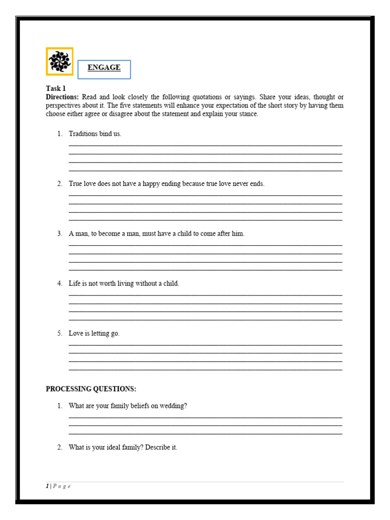 The Wedding Dance Activity | Download Free PDF | Psychological Concepts | Behavioural Sciences