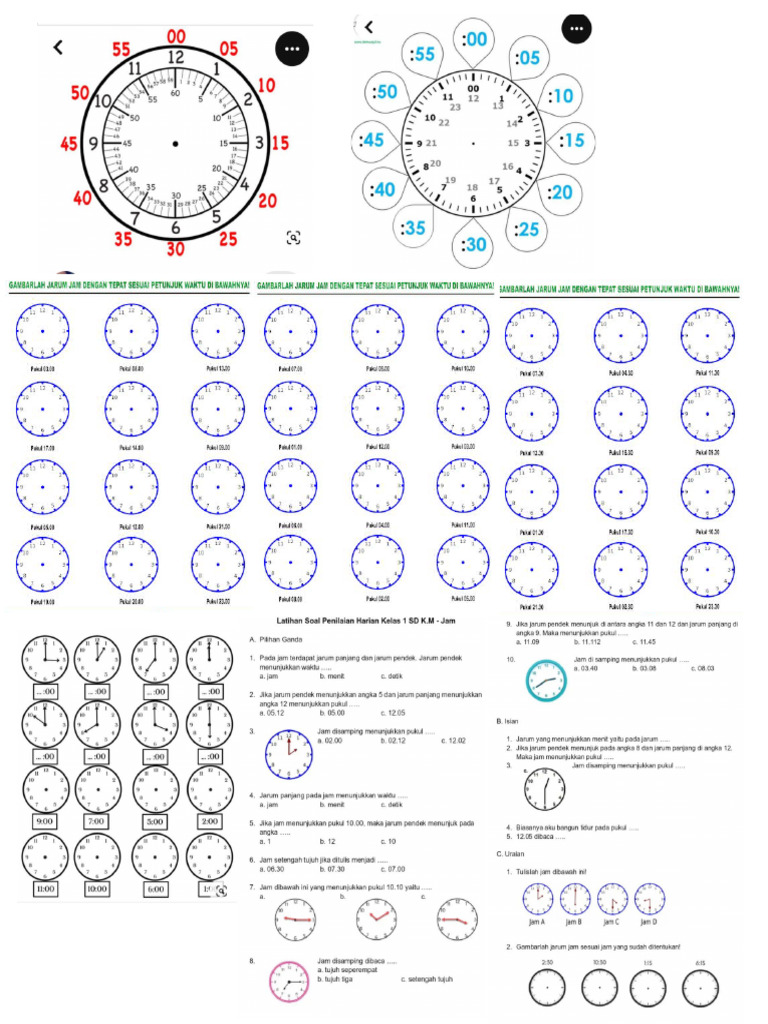 Jam Kelas 1 | PDF