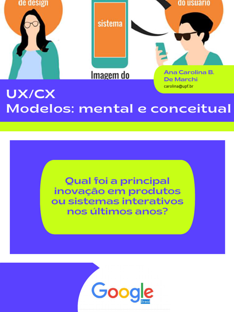Aula 2 - Modelo Mental e Modelo Conceitual - Compressed | PDF | E-commerce | Aplicativo para celular