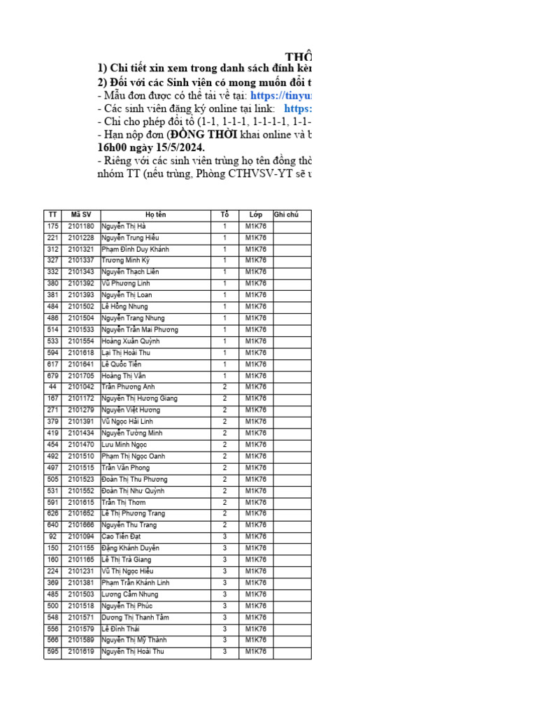 Thongbao DHCN k76 | PDF