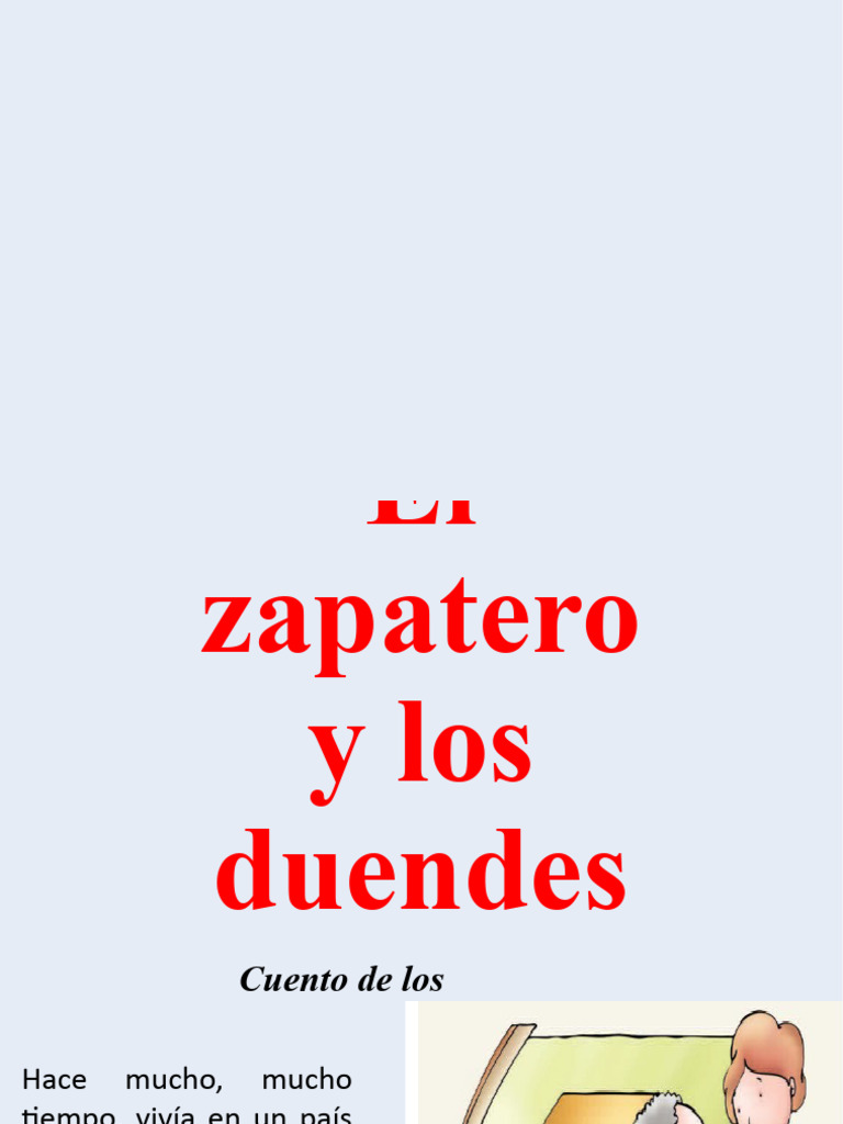 Zapatero y Los Duendes | PDF