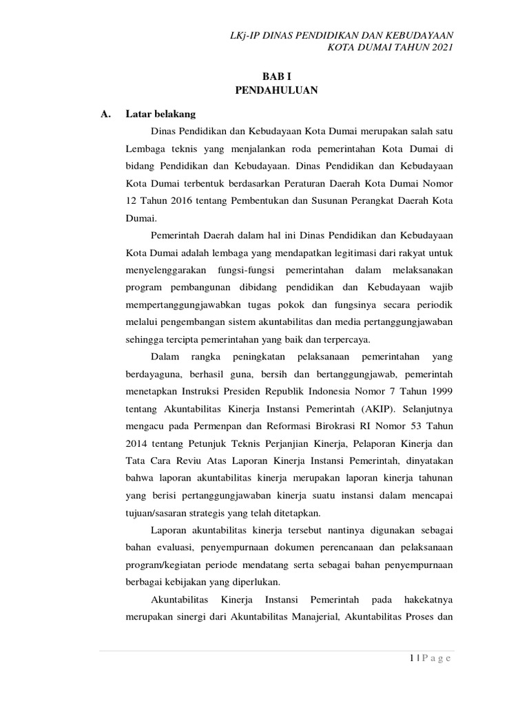 Lkjip Disdikbud 2021 | PDF | Bisnis | Ilmu Sosial