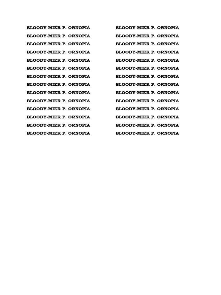 Bloody | PDF | Deportes y actividades al aire libre | Artes del ...