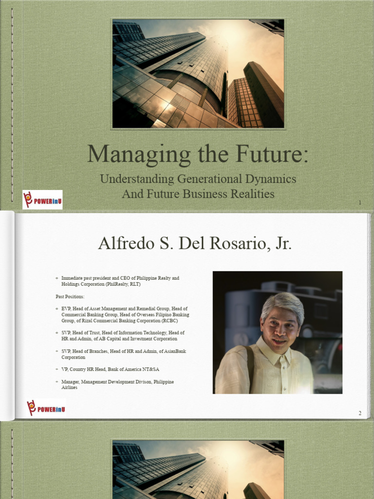 Managing the Future in the Great Wealth Transfer | PDF | Millennials | Entrepreneurship