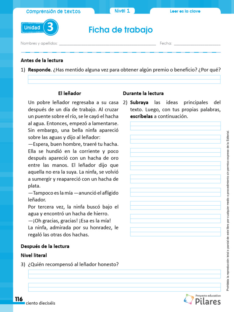 Comprension Lectora 2 | PDF