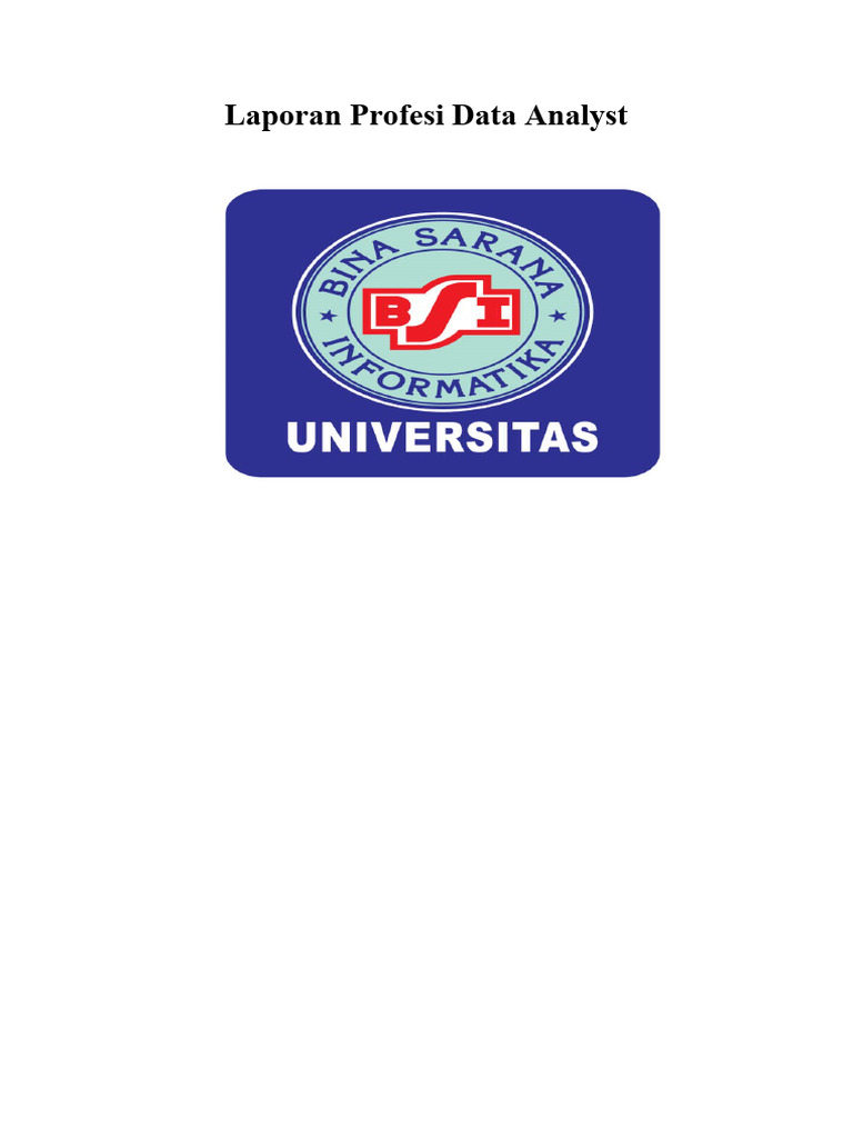 Laporan Profesi Data Analyst | PDF | Bisnis