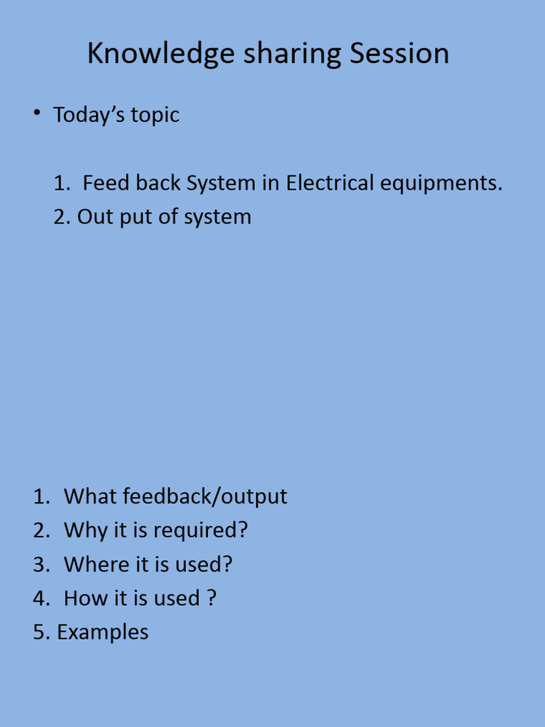 Electrical Feedback Systems Guide | PDF | Power Supply | Switch