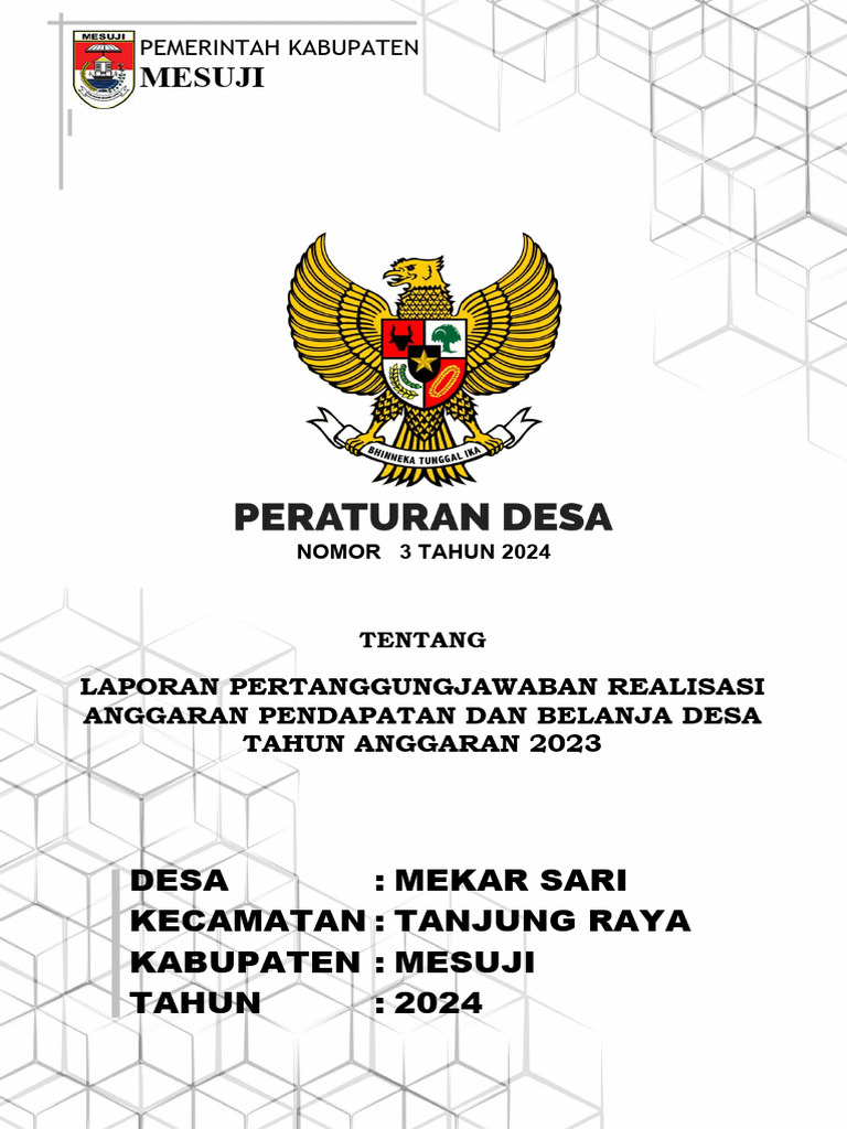 PERDES 01 LPJ Tahun 2023 | PDF
