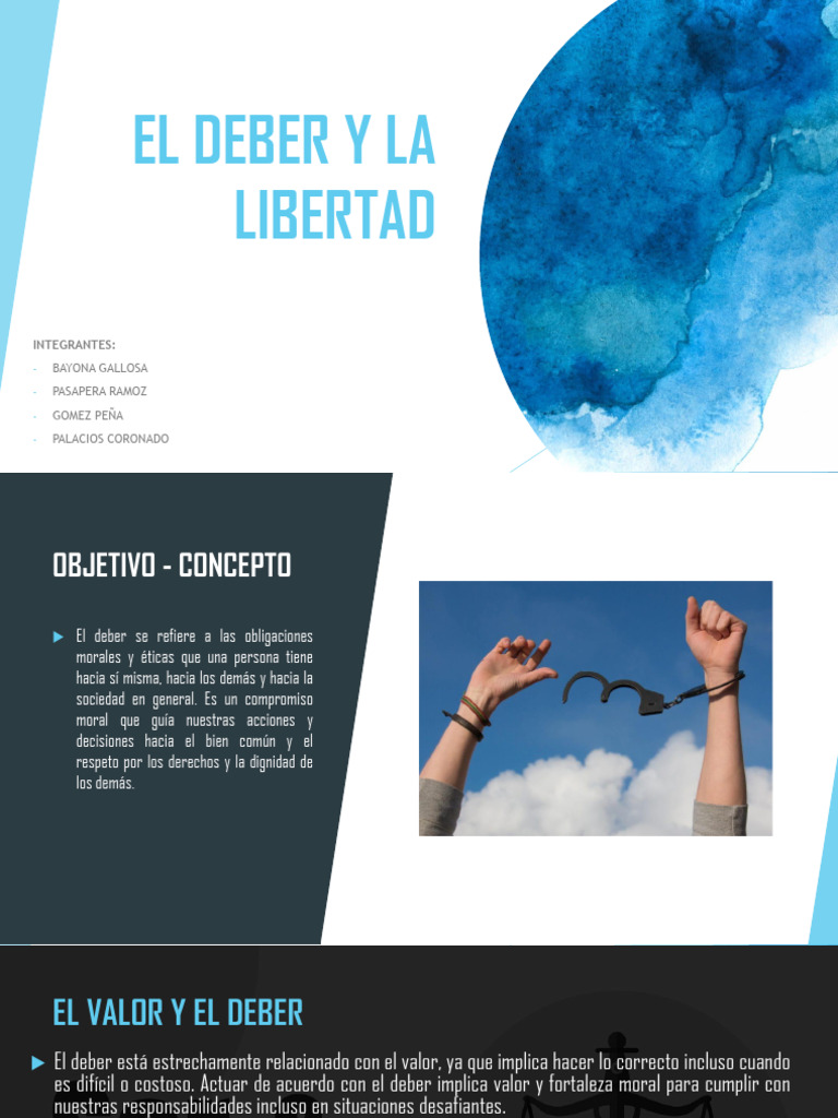 El Deber y La Libertad | PDF | Libertad | Moralidad