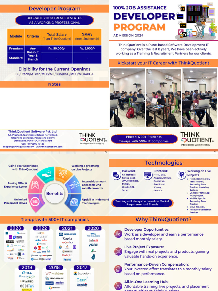 Brochure | Download Free PDF | Computer Programming | Software