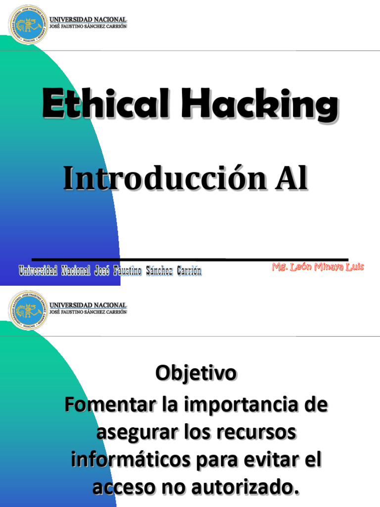 Guia #01 Introducción Al Ethical Hacking | PDF | Seguridad | La seguridad informática