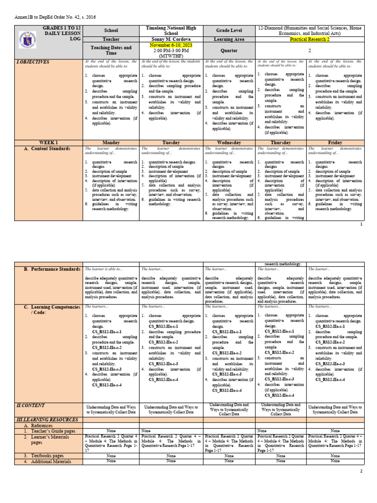 2week 1 PR2 | PDF | Survey Methodology | Methodology