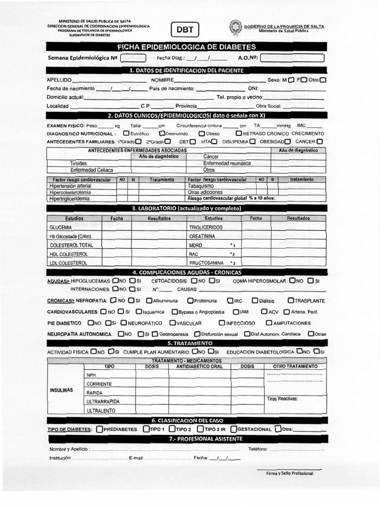 Notificacion Diabetes | PDF | Diabetes | Medicina CLINICA