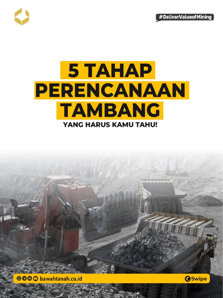 5 Tahap Perencanaan Tambang | PDF