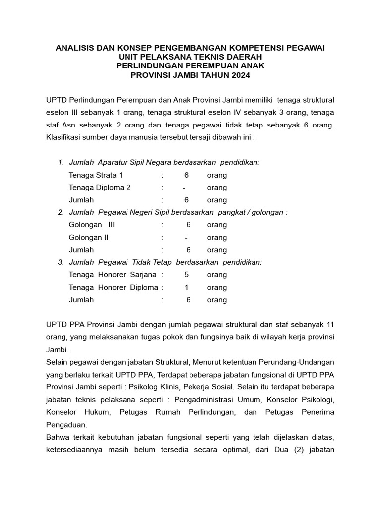 ANALISIS DAN KONSEP PENGEMBANGAN KOMPETENSI PEGAWAI Ok | PDF