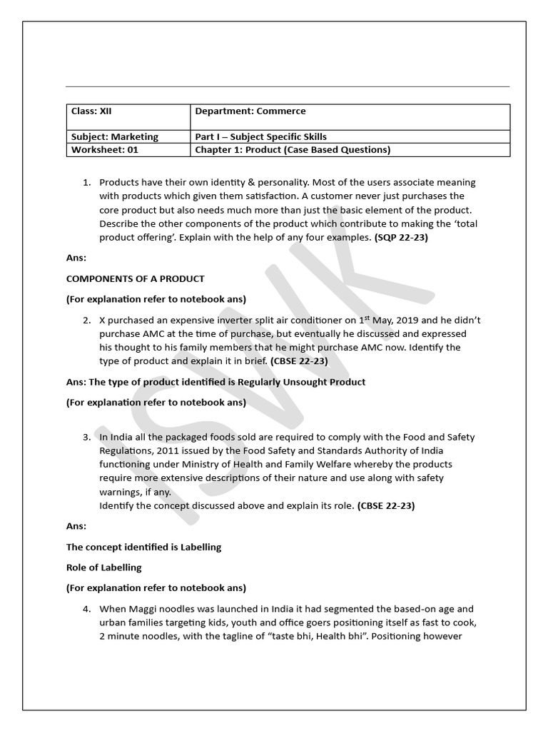 1912217-Unit 1 Product Worksheet 2 | PDF | Marketing | Laptop