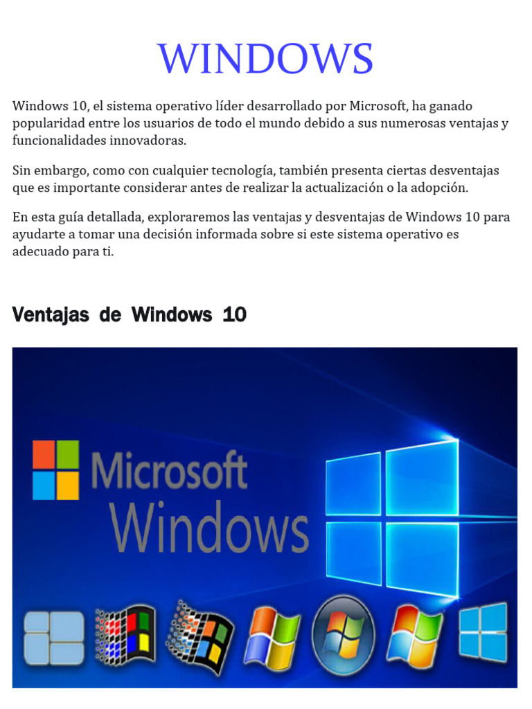 Monografia de Computacion) | PDF | Windows 10 | Microsoft Windows