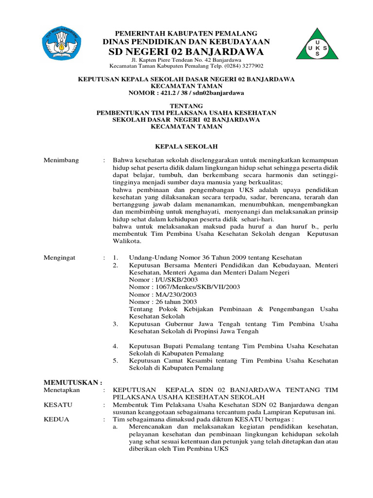 SK Pembina Uks SDN 02 BJDW | PDF