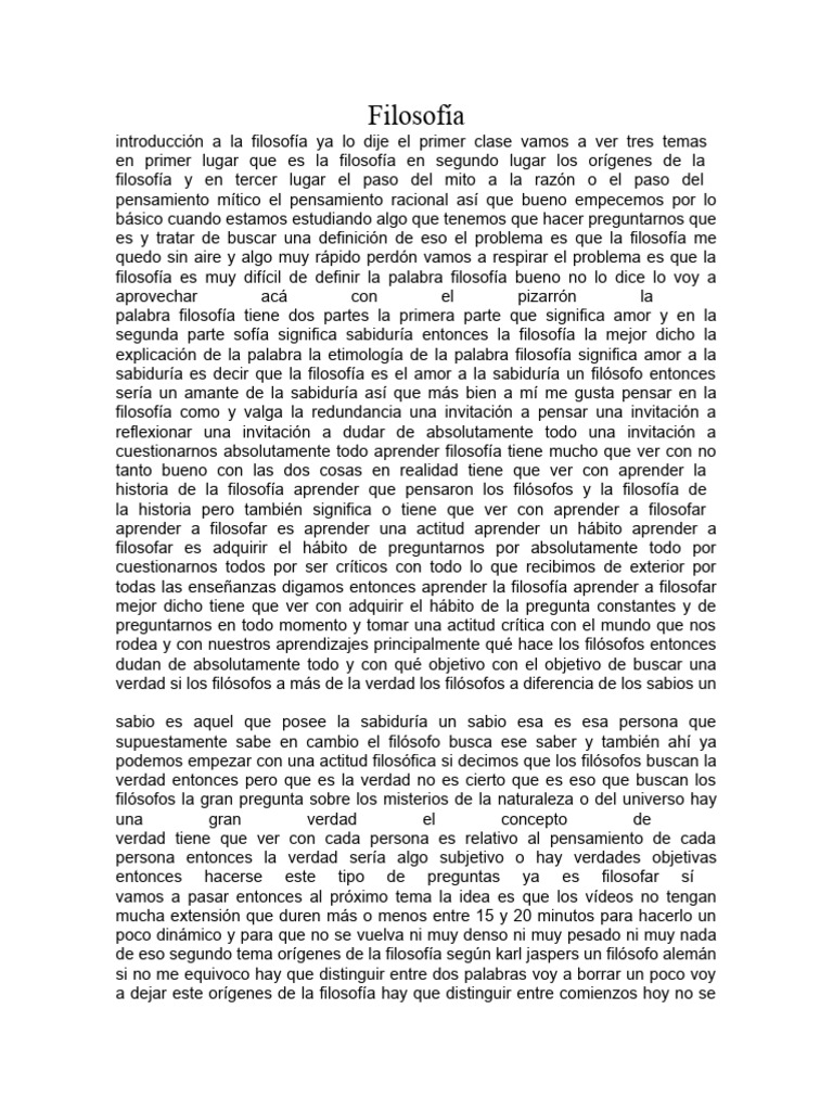 Introducción a la Filosofía y sus Orígenes | PDF | Verdad | Sabiduría
