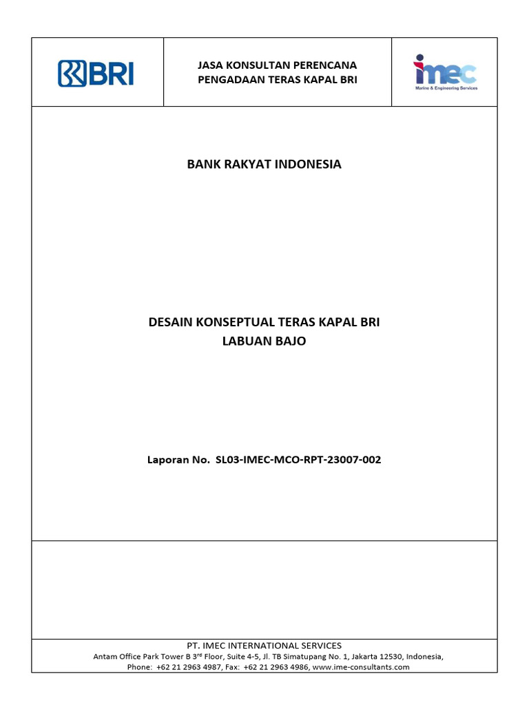 10. SL03-IMEC-MCO-RPT-23007-002 Desain Konseptual Teras Kapal BRI Labuan Bajo Rev C (PLO Minta ...