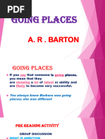 A.R. Barton: Author of "Going Places" | PDF | General Fiction