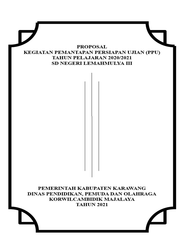 Proposal PPU Tahun 2021 | PDF