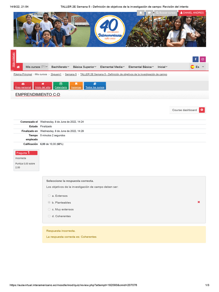 TALLER 2E Semana 5 - Definición de objetivos de la investigación de ...